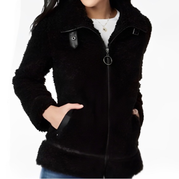 Madden Girl | Jackets & Coats | Madden Girl Sherpa Jacket Black | Poshmark